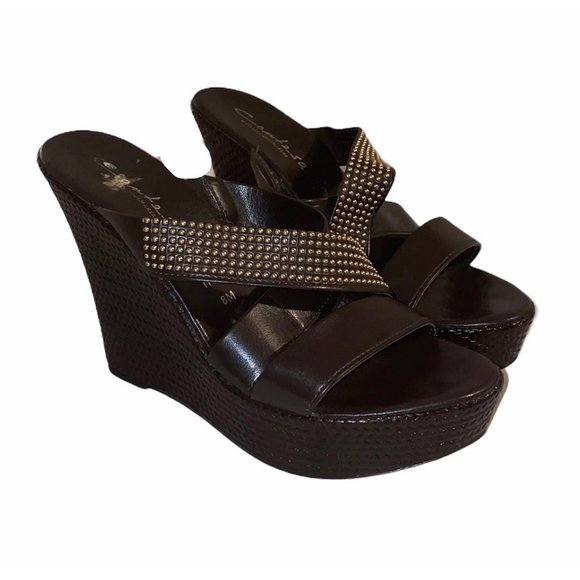 Contesa | Shoes | Contesa Size 8m Strappy Wedge Sandals | Poshmark
